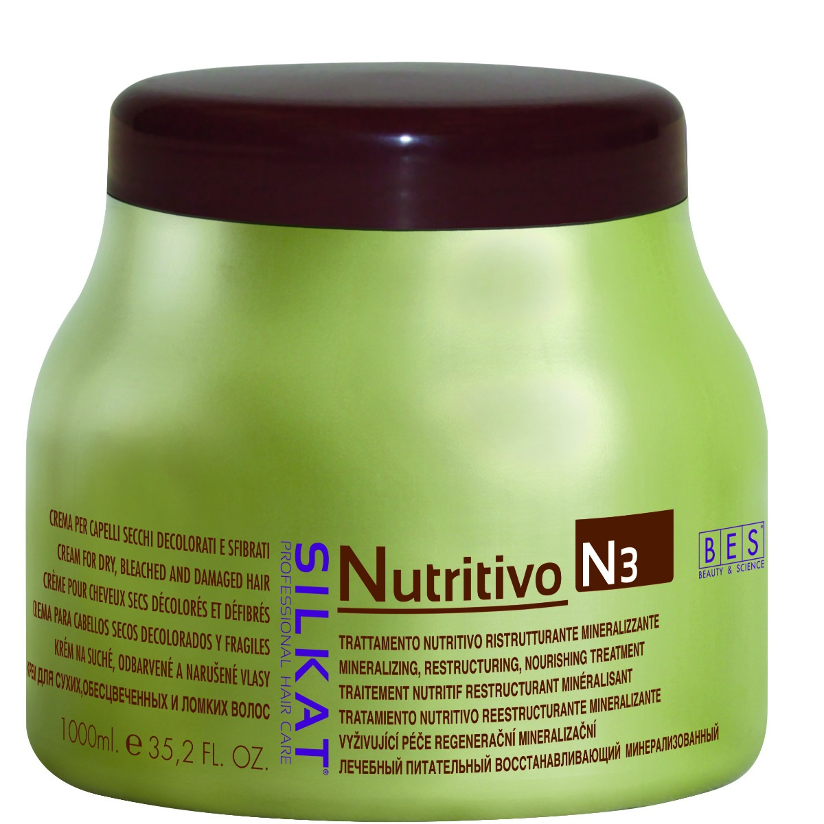 BES Silkat Nutritivo N3 Mask 1000ml - 8012689121605 - Amarina Beauty